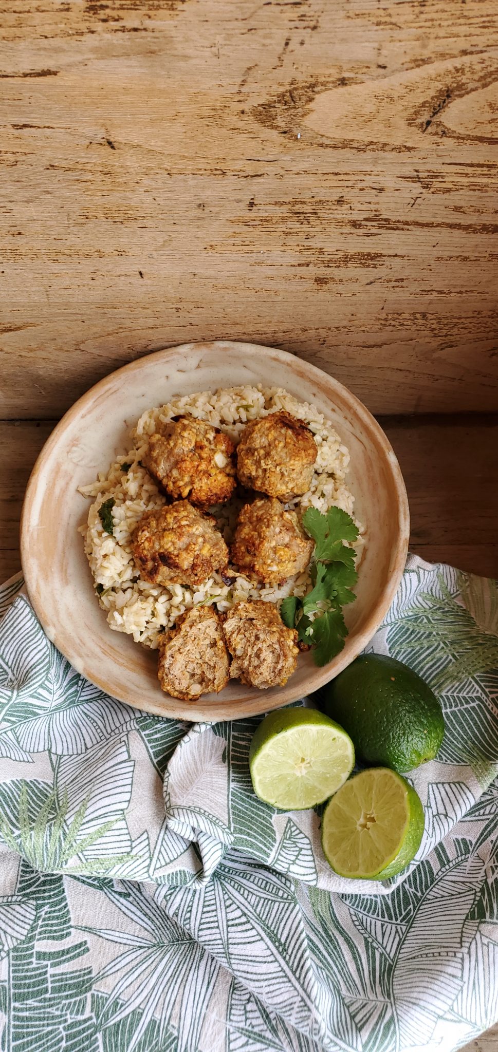 Best Turkey Meatball Recipe with Cilantro Lime Rice - Backyard Poultry